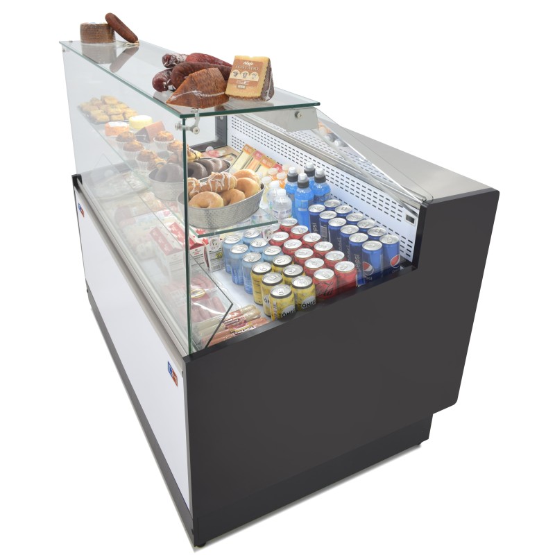 Vitrina Refrigerada Expositora de 1 metro Fondo 973 mm Frío Estático Línea CORDOBA VRE-100